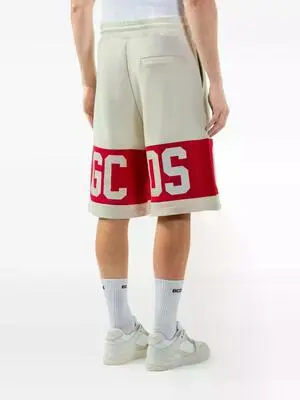 Gcds Logo-print Shorts - Neutrals