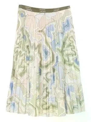Lacoste All-over Print Pleated Skirt