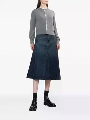 A BATHING APE Panelled A-line Skirt