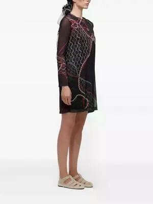 OSKLEN Printed Long-sleeve Mini Dress