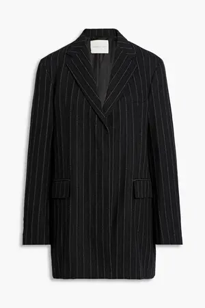 Veronica De Piante Francesco Pinstriped Wool Blazer