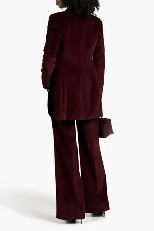 Veronica De Piante Aliyah Cotton-corduroy Blazer - Merlot