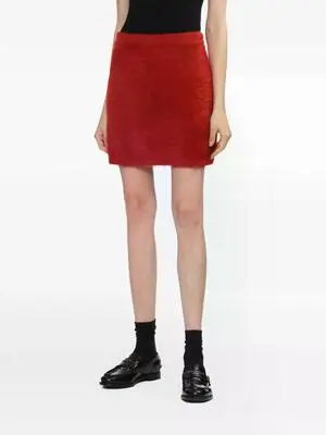 Helmut Lang Textured Mini Skirt - Red