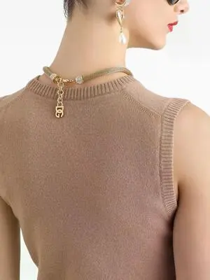 Dolce & Gabbana Cashmere Sleeveless Crewneck Top