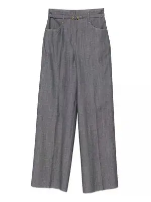 Agnona Belted Straight Trousers