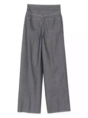 Agnona Belted Straight Trousers