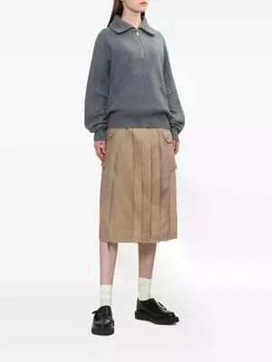Helmut Lang Zip-collar Sweater - Grey
