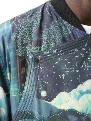 MAHARISHI 6227 Boro Crane Monk Ma1 Printed Bomber Jacket