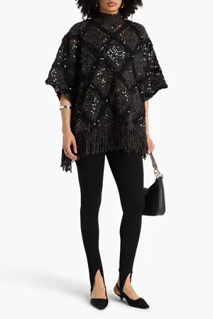 Brunello Cucinelli Sequin-embellished Wool-blend Turtleneck Sweater