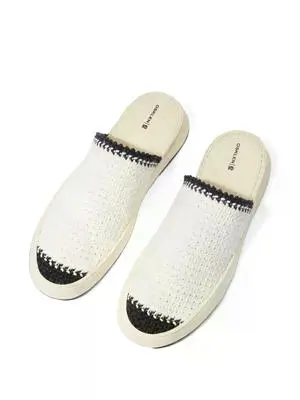 OSKLEN Soho Crochet-detail Flat Mules