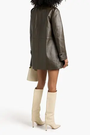 Veronica De Piante Charlotte Leather Trench Coat