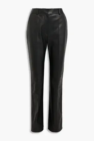 Veronica De Piante Mick Leather Straight-leg Pants