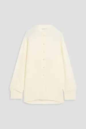 Veronica De Piante Daisy Wool And Silk-blend Shirt