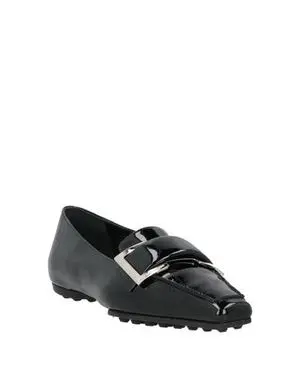 SERGIO ROSSI Leather Loafers With Appliqués