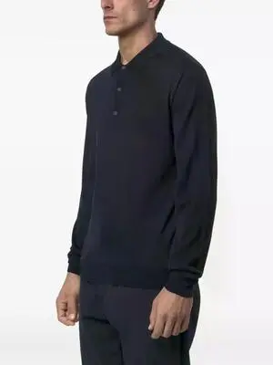 K-WAY Rey Button-fastening Polo Shirt - Blue