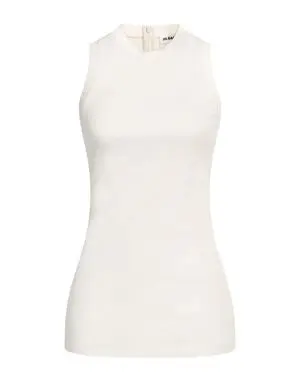 JIL SANDER Silk Top - White