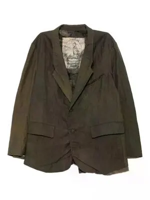 ZIGGY CHEN Distressed Dyed Blazer