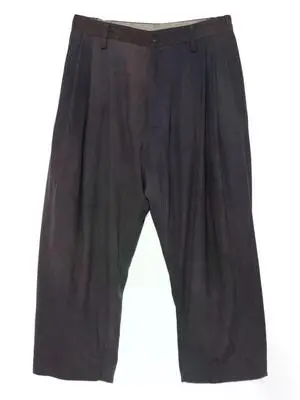 ZIGGY CHEN Dyed Wide-leg Trousers - Blue