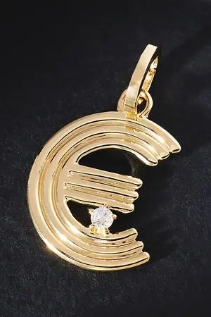 Adina Reyter Groovy Diamond Initial Hinged Charm E