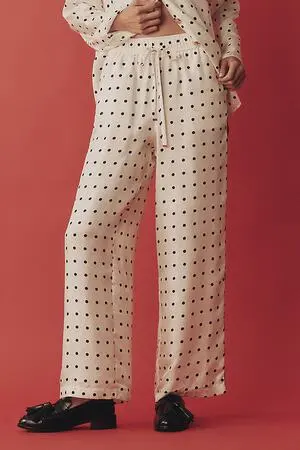 MAUDE CLUB Ziggy Dot Silk Pants