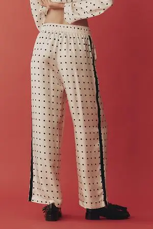 MAUDE CLUB Ziggy Dot Silk Pants