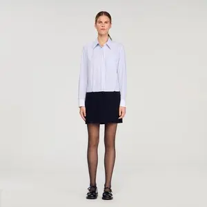Sandro Mini 2-in-1 Shirt Dress