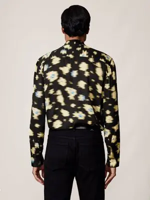REISS Petal Abstract Floral-print Shirt