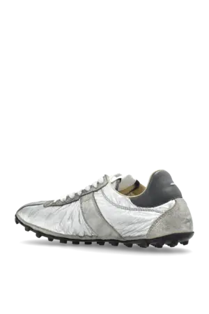 MAISON MARGIELA Low Top Metallic Sneakers - Silver