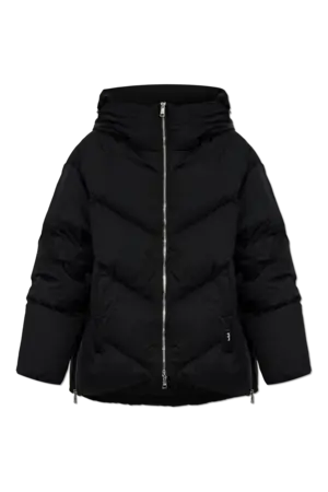 Add Down Padded Quilted Jacket - Black