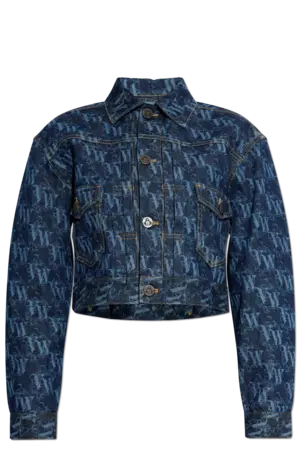 VIVIENNE WESTWOOD Monogram Denim Jacket - Navy Blue