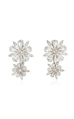 LELET NY Stella Crystal Hair Clip Set - Silver