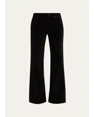 Kobi Halperin Ruby Straight-leg Stretch Cotton Pants - Black