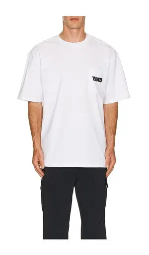 Y,IWO Think Big Pocket Tee In White