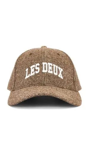 LES DEUX Wool Baseball Cap - Mountain Grey Melange