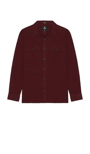 Volcom Augustone Long Sleeve Shirt In Red