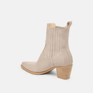 DOLCEVITA Slim Booties - Taupe Suede
