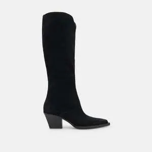 Dolce Vita Raj Wide Calf Boots - Onyx Suede