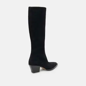 Dolce Vita Raj Wide Calf Boots - Onyx Suede