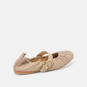DOLCEVITA Caely Ballet Flats - Herringbone Printed Suede