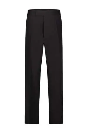 SAPIO N°10 Gabardina Wool Trousers - Black