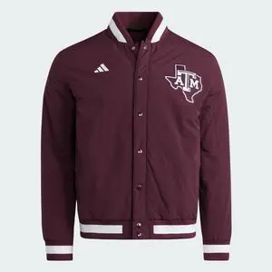 Adidas Texas A&m Aggies Coaches Dugout Jacket - Team Maroon