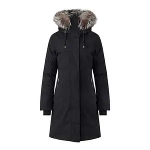 Mackage 2-in-1 Fitted Down Coat With Fur Trim