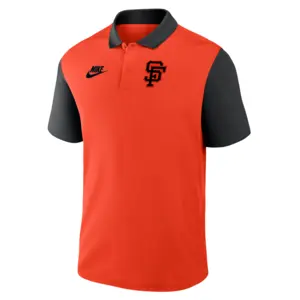 Nike San Francisco Giants Cooperstown Victory Dri-fit Mlb Polo - Orange