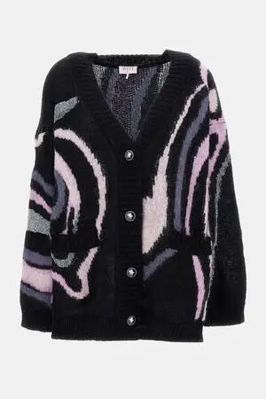 Emilio Pucci Mohair Blend Cardigan - Nero