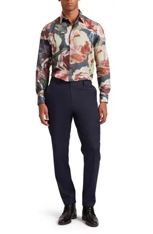 Ted Baker London Brynhil Print Cotton Button-up Shirt
