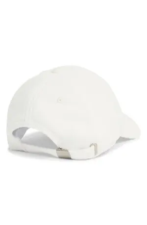 Zella Faux Shearling Baseball Cap - Ivory Egret
