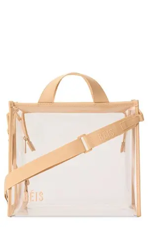 BEIS The Clear Stadium Tote - Beige