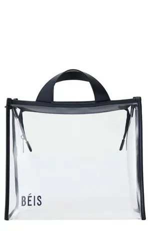 BEIS The Clear Stadium Tote - Navy