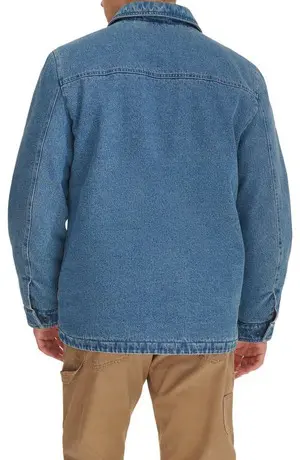 LEVI'S Insulated Cotton Denim Shirt Jacket - Medium Wash Denim