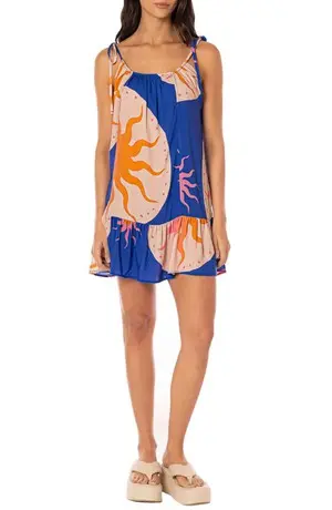 MAAJI Sunlit Bloom Magnolia Cover-up Dress - Open Blue